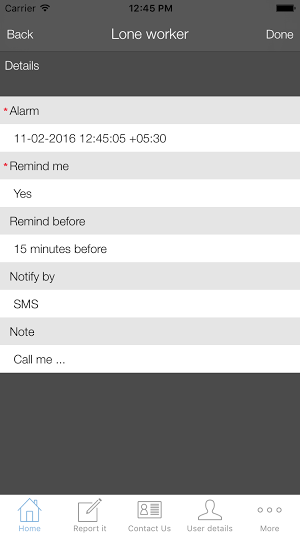 Lone worker alarm - iTouchVision